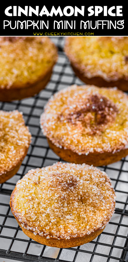 Cinnamon Mini Pumpkin Muffins Recipe - CheekyKitchen