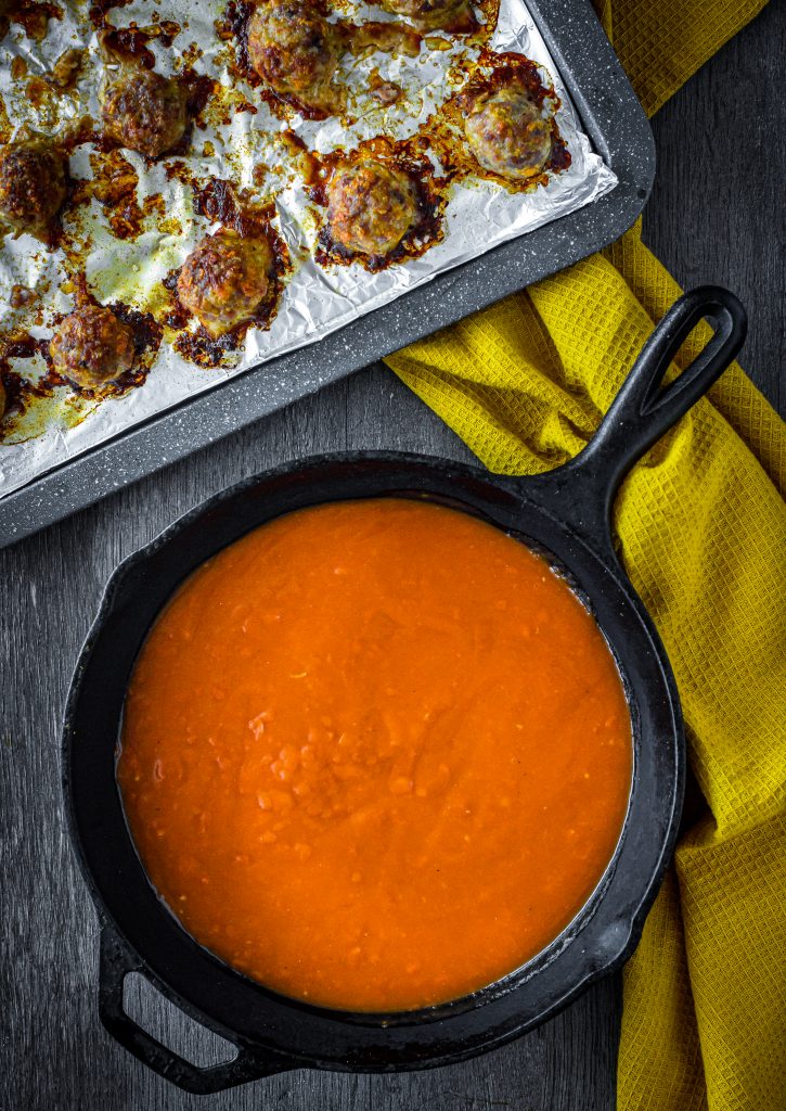 Cheesy Enchilada Meatballs Recipe - CheekyKitchen