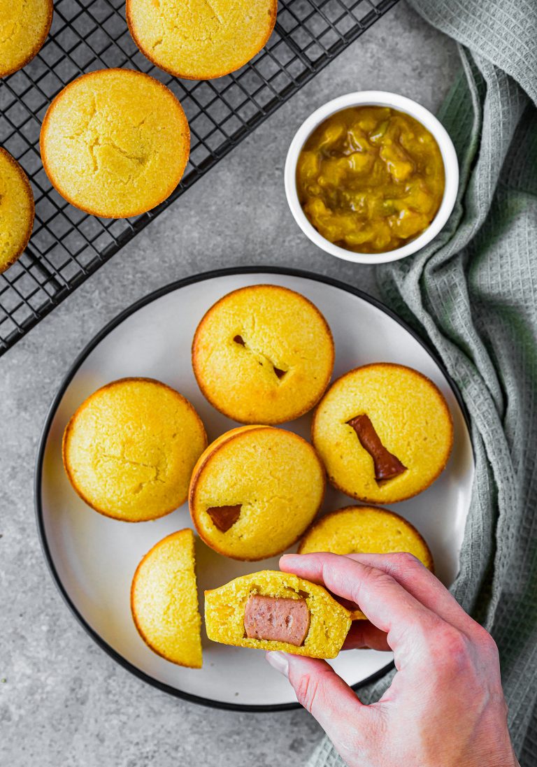 Mini Corn Dogs Recipe - CheekyKitchen