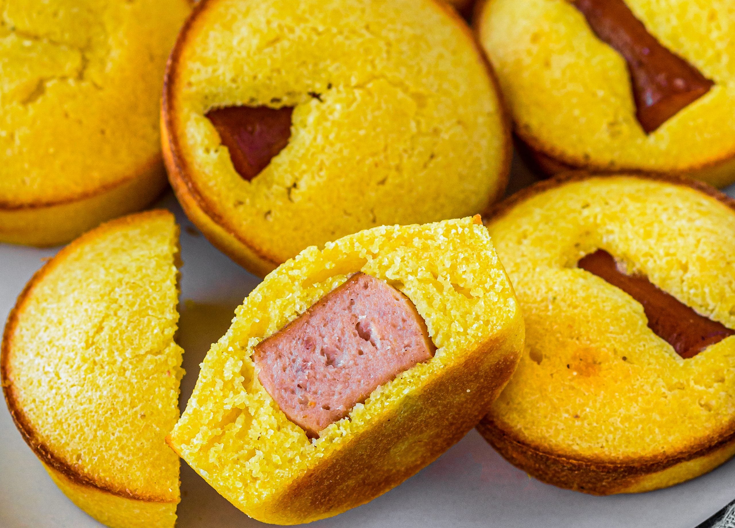 Mini Corn Dogs Recipe - CheekyKitchen