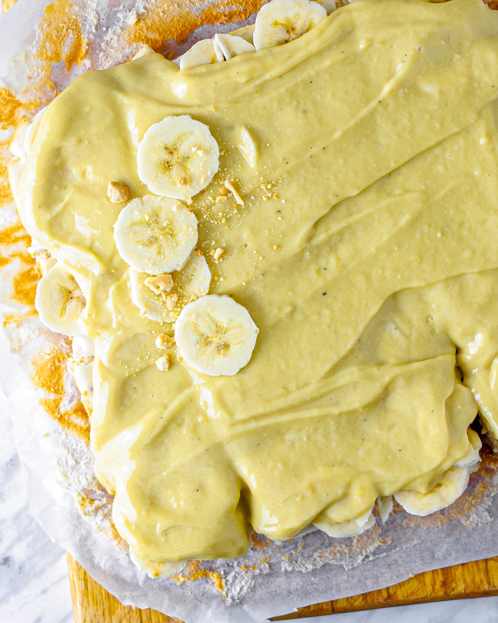 Banana pudding cheesecake squares - CheekyKitchen