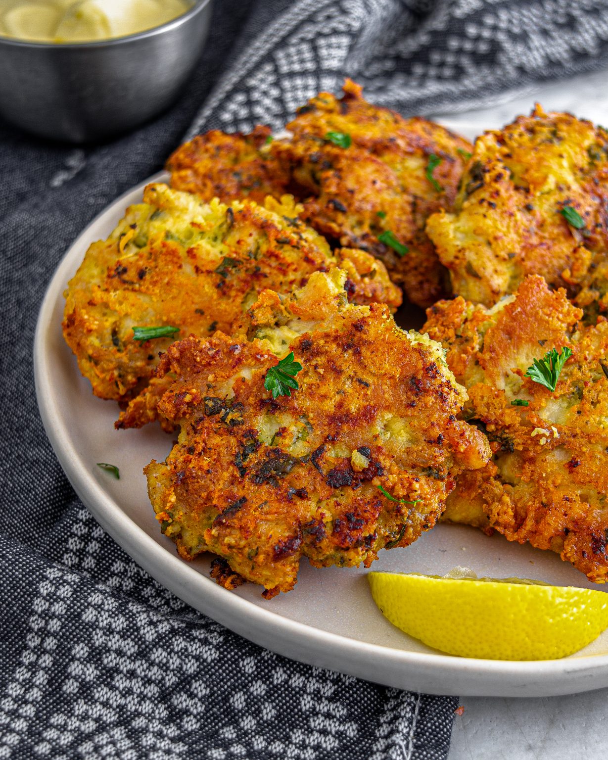 Cheesy Chicken Fritters Recipe - CheekyKitchen