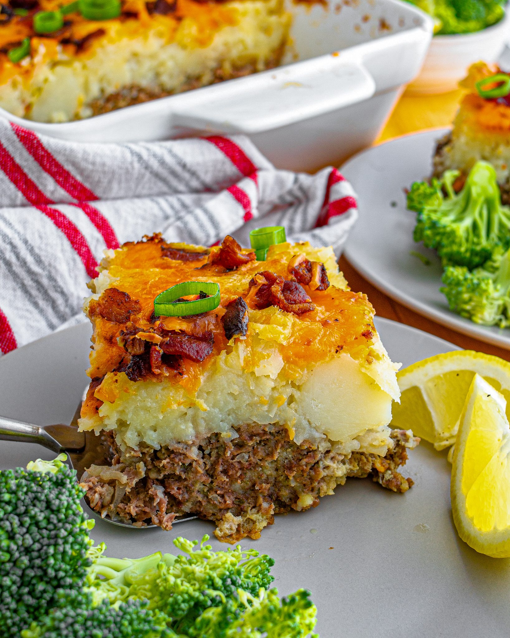 Cheesy Loaded Meatloaf Casserole - CheekyKitchen