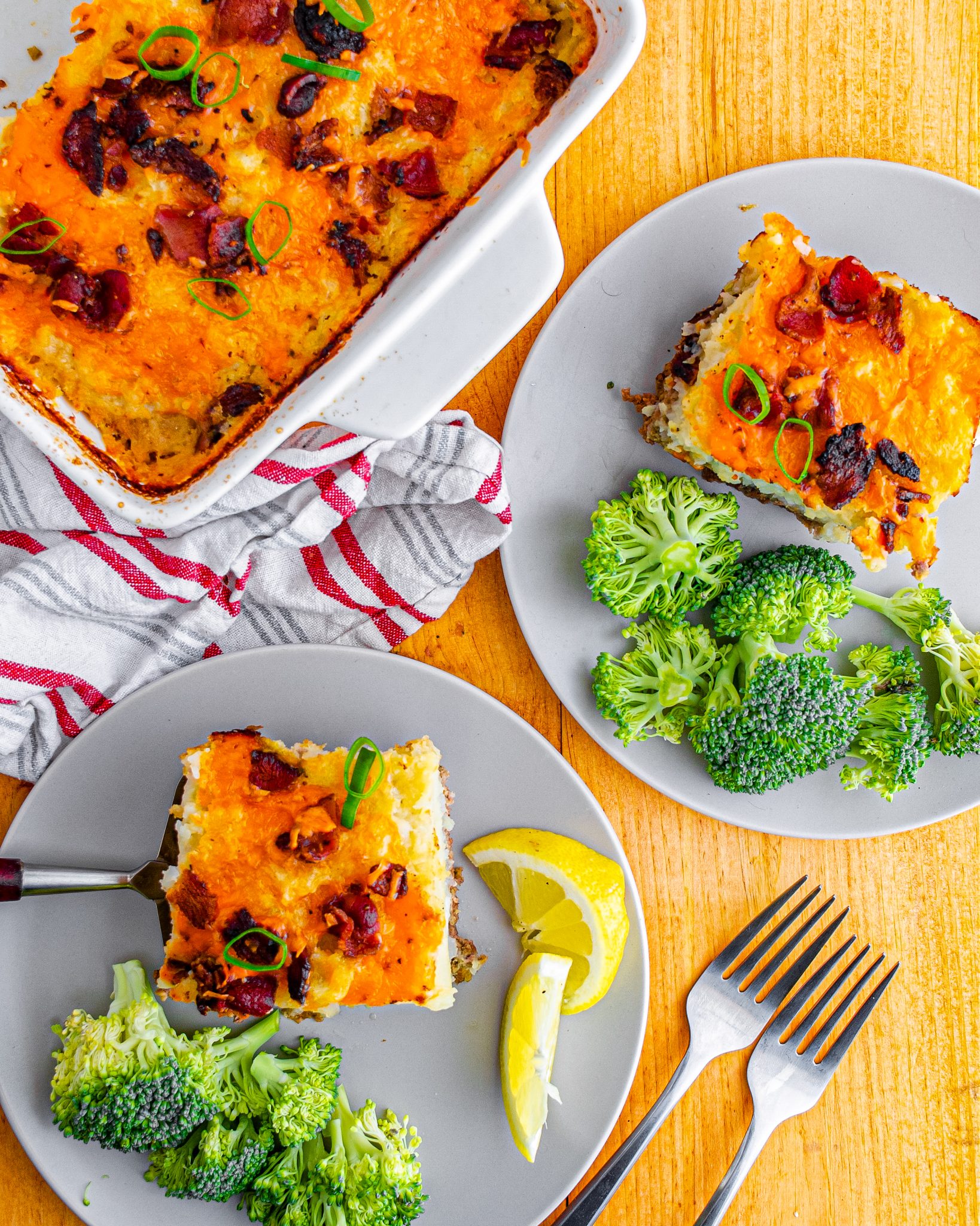 Cheesy Loaded Meatloaf Casserole - CheekyKitchen