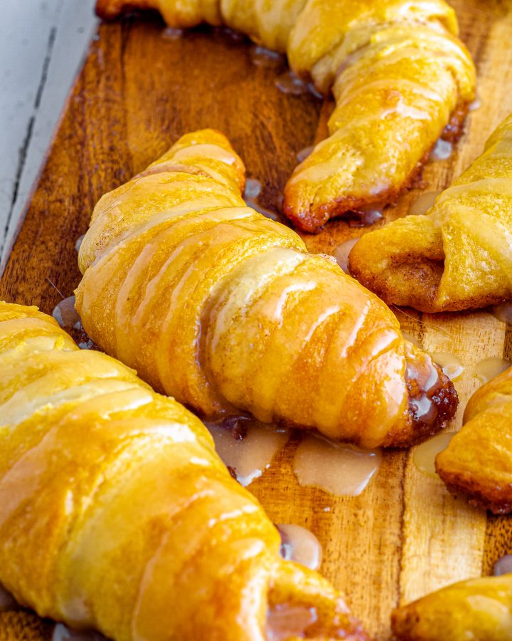 Cinnamon Roll Crescents - CheekyKitchen