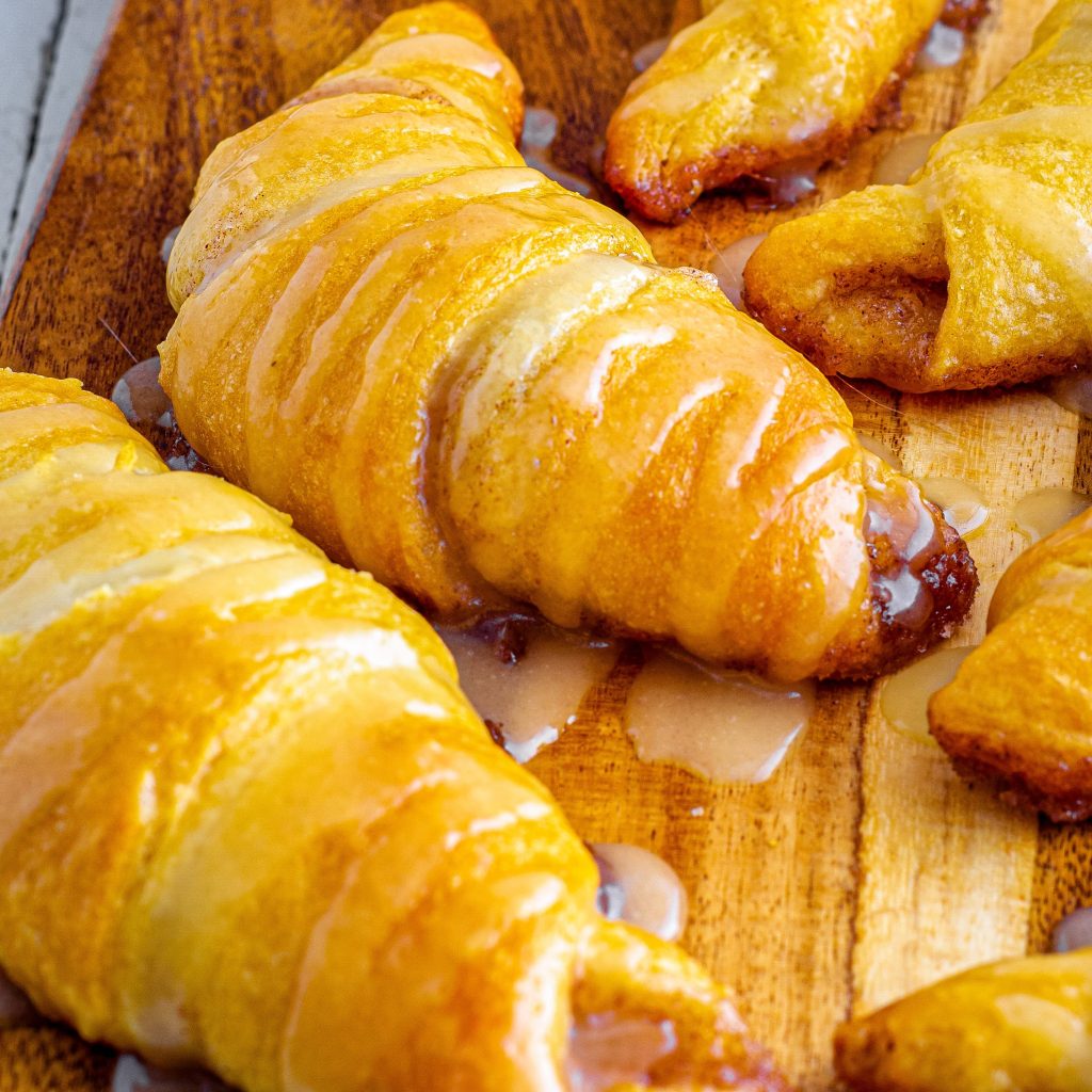 Cinnamon Roll Crescents - CheekyKitchen