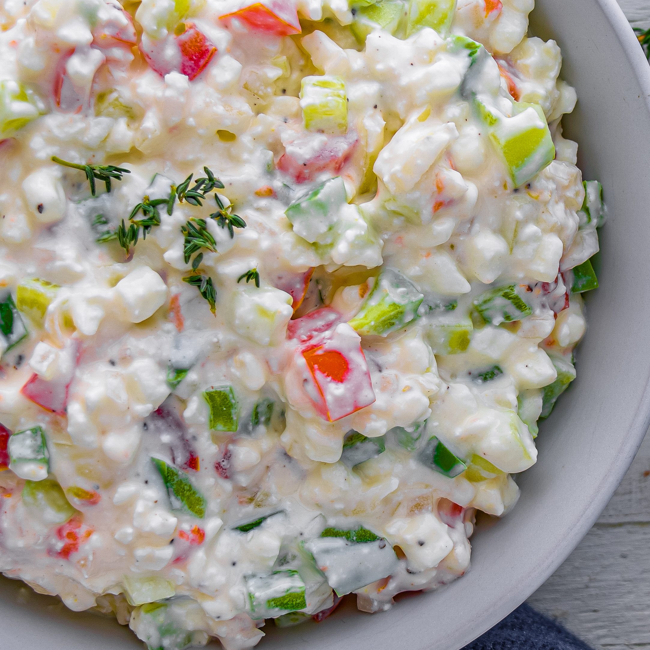 You Only Need 7 Ingredients for the BEST EVER Cottage Cheese Salad ...
