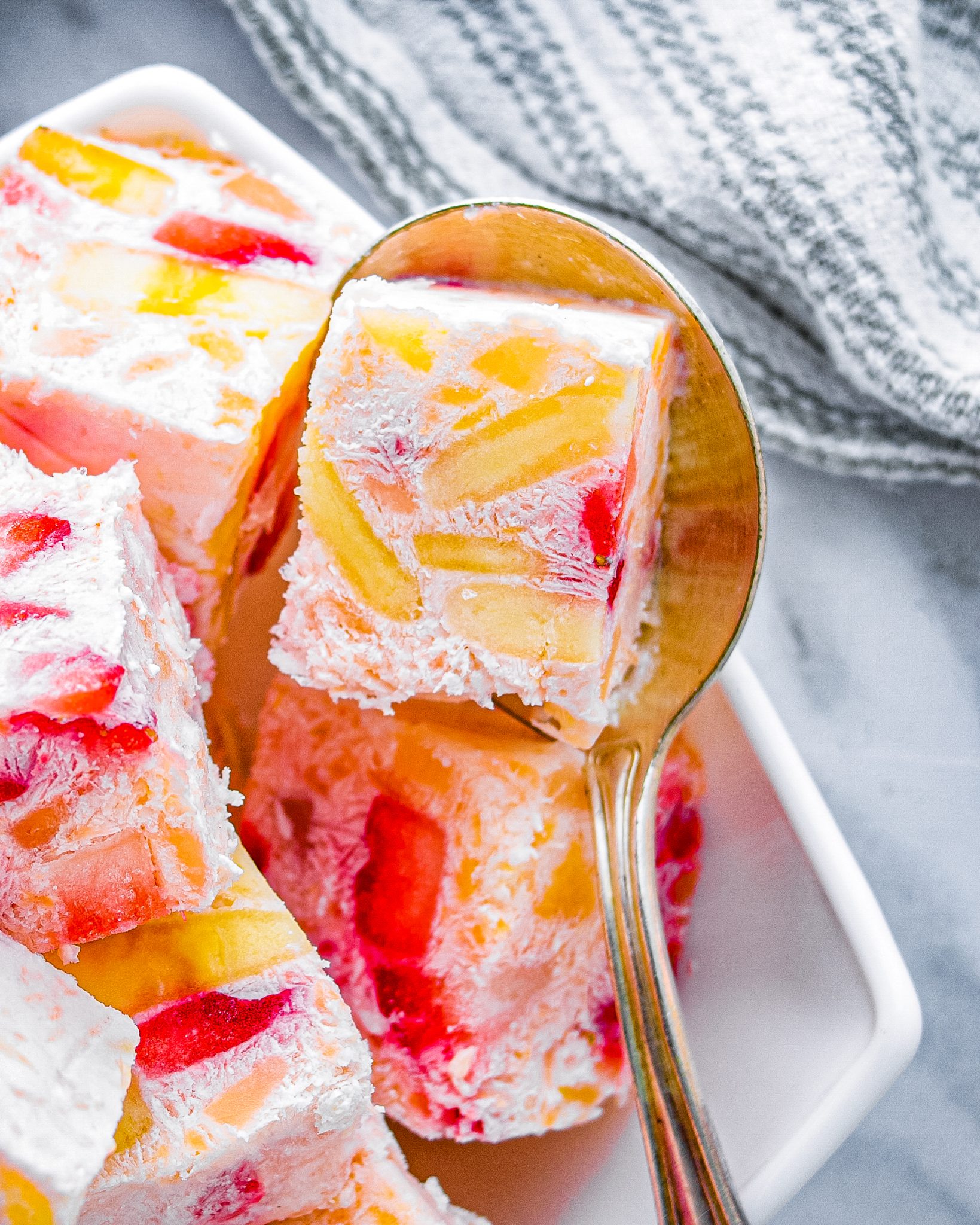 Gram’s Frozen Fruit Salad - CheekyKitchen