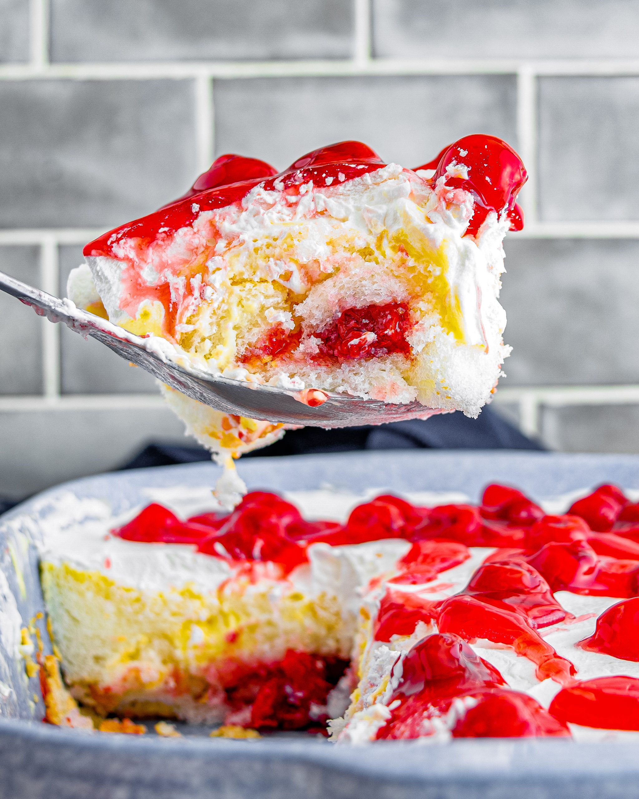 Cherry Angel Cake - CheekyKitchen