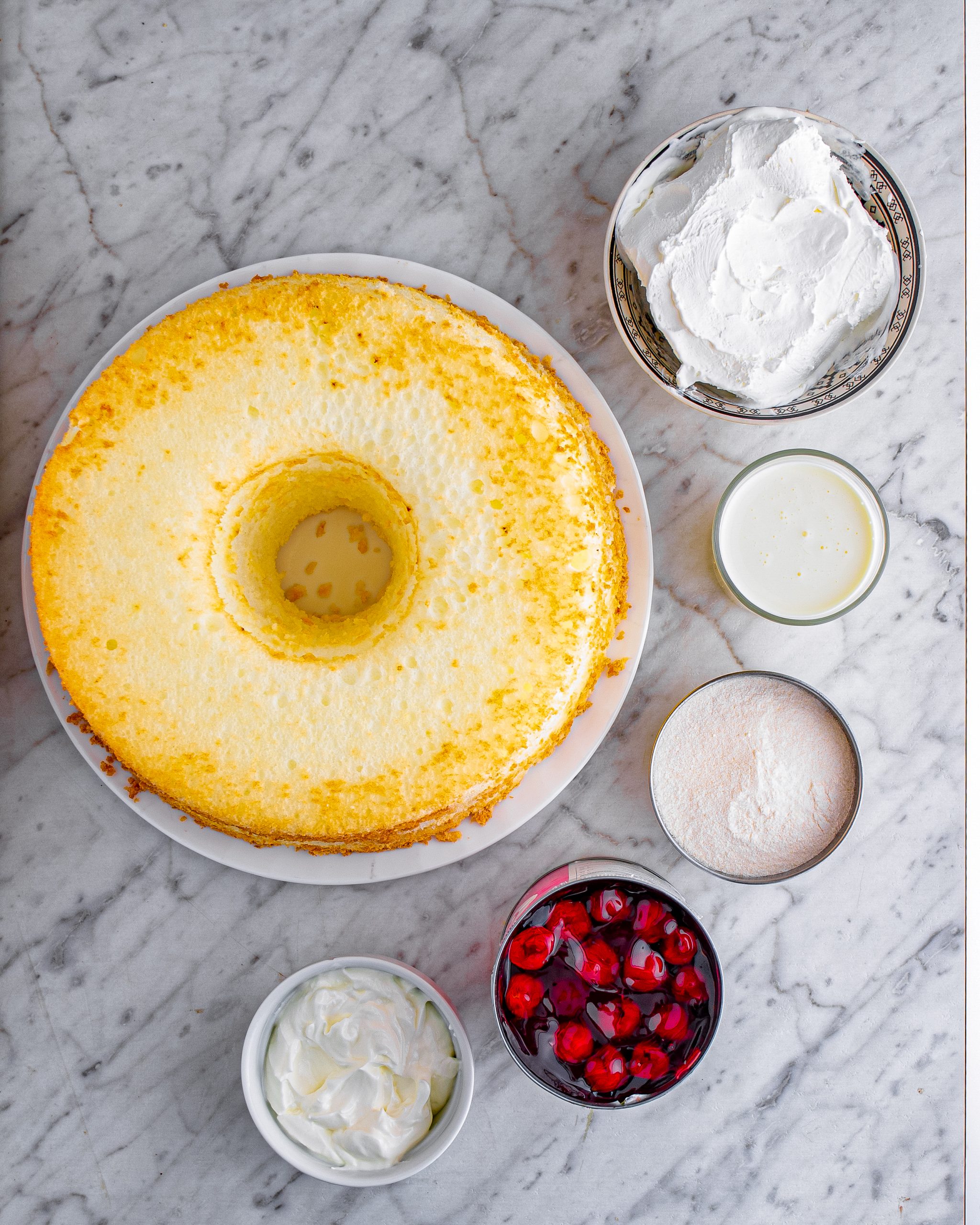 Cherry Angel Cake - CheekyKitchen