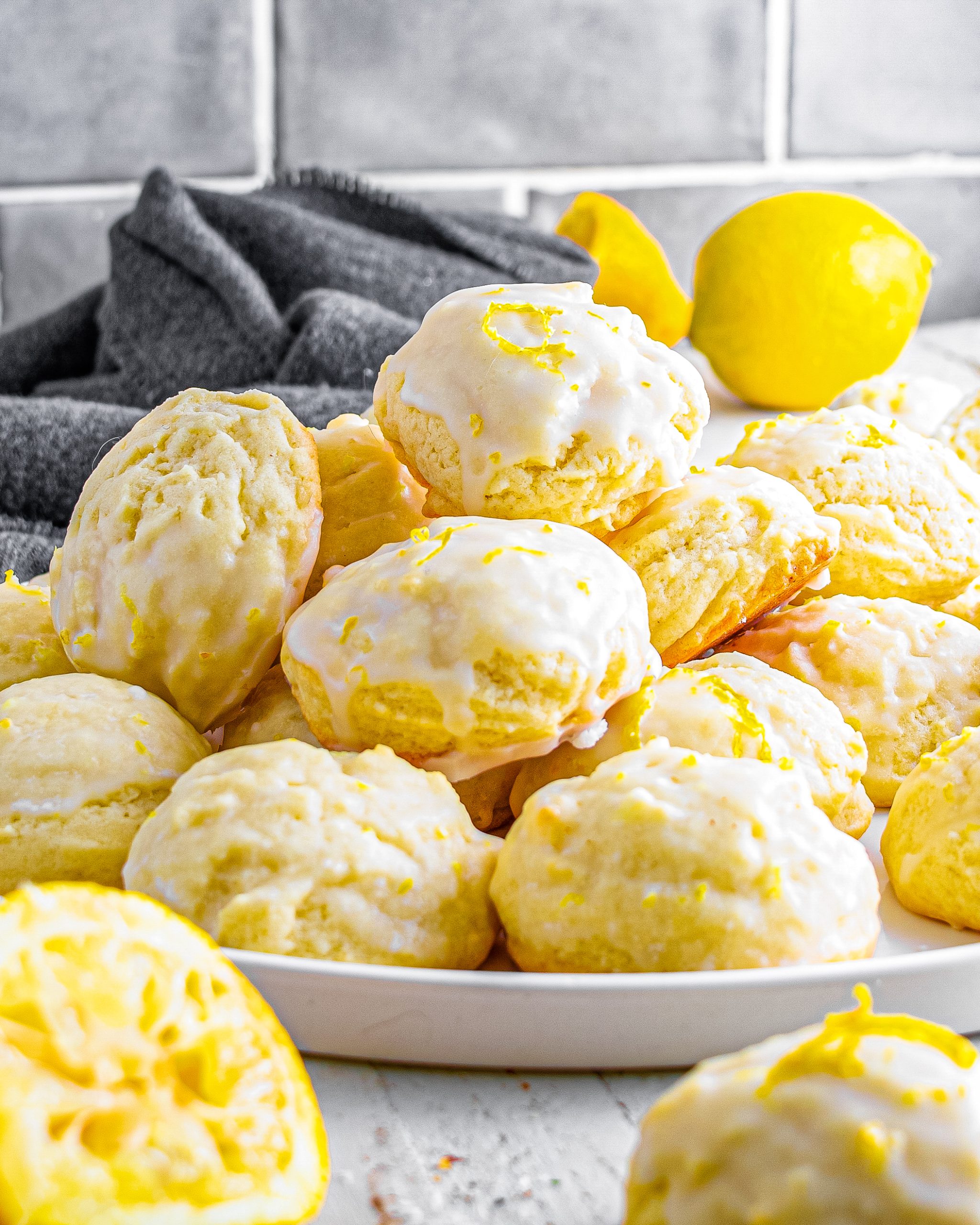 Lemon Pound Cake Cookies - CheekyKitchen