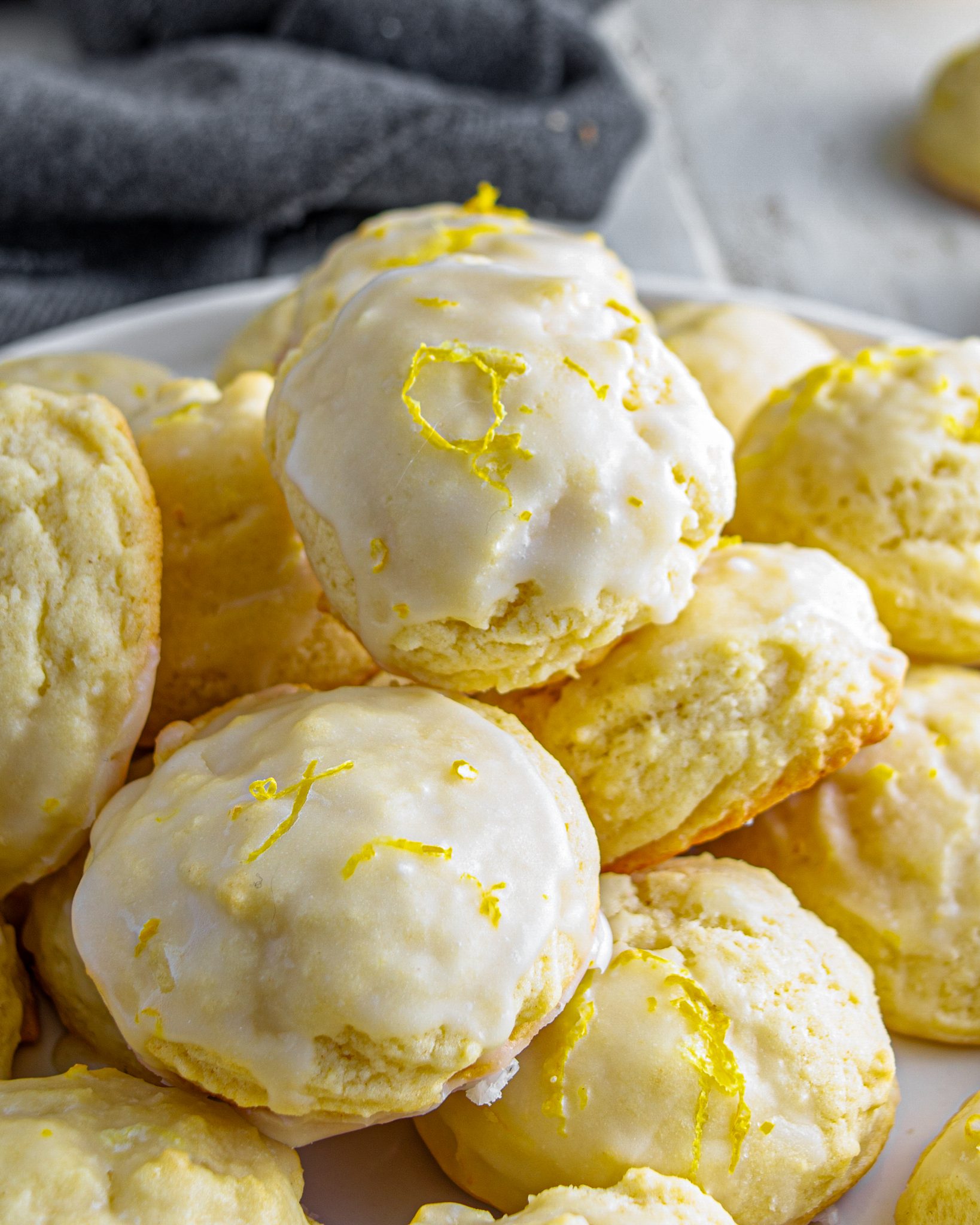 Lemon Pound Cake Cookies - CheekyKitchen
