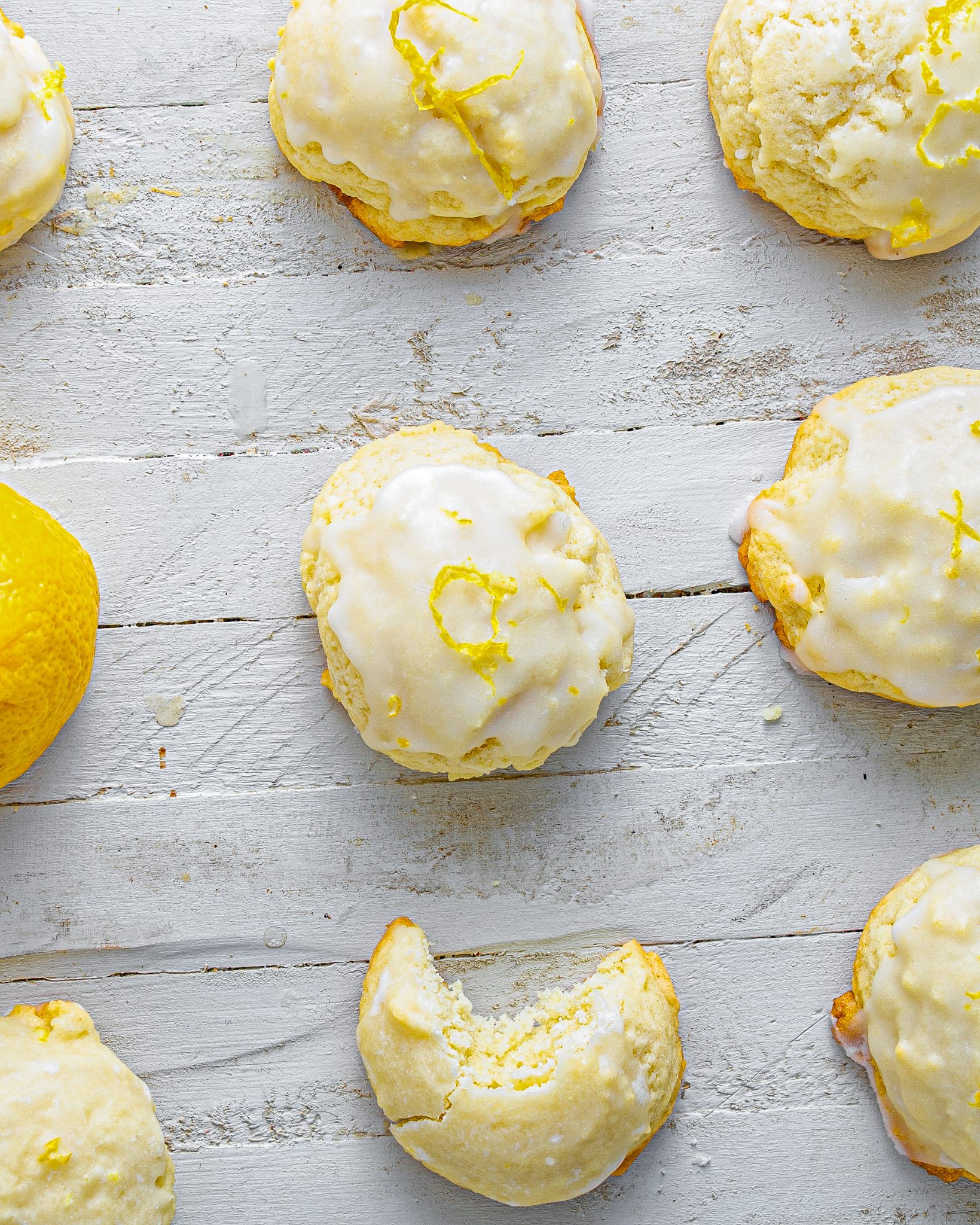 Lemon Pound Cake Cookies - CheekyKitchen