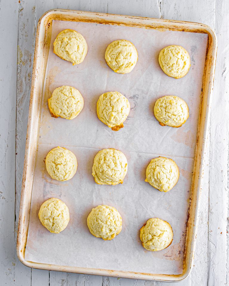 Lemon Pound Cake Cookies - CheekyKitchen