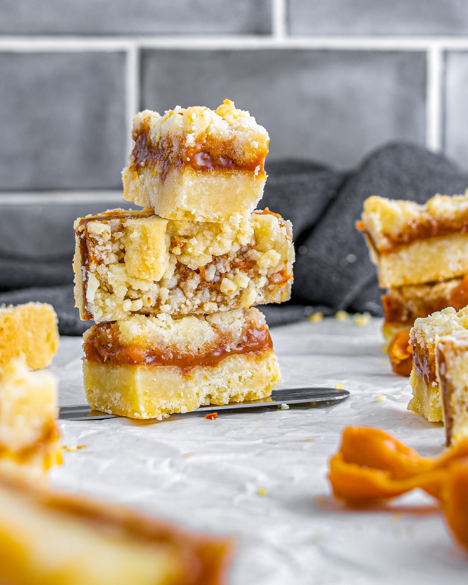 Salted Caramel Butter Bars - CheekyKitchen