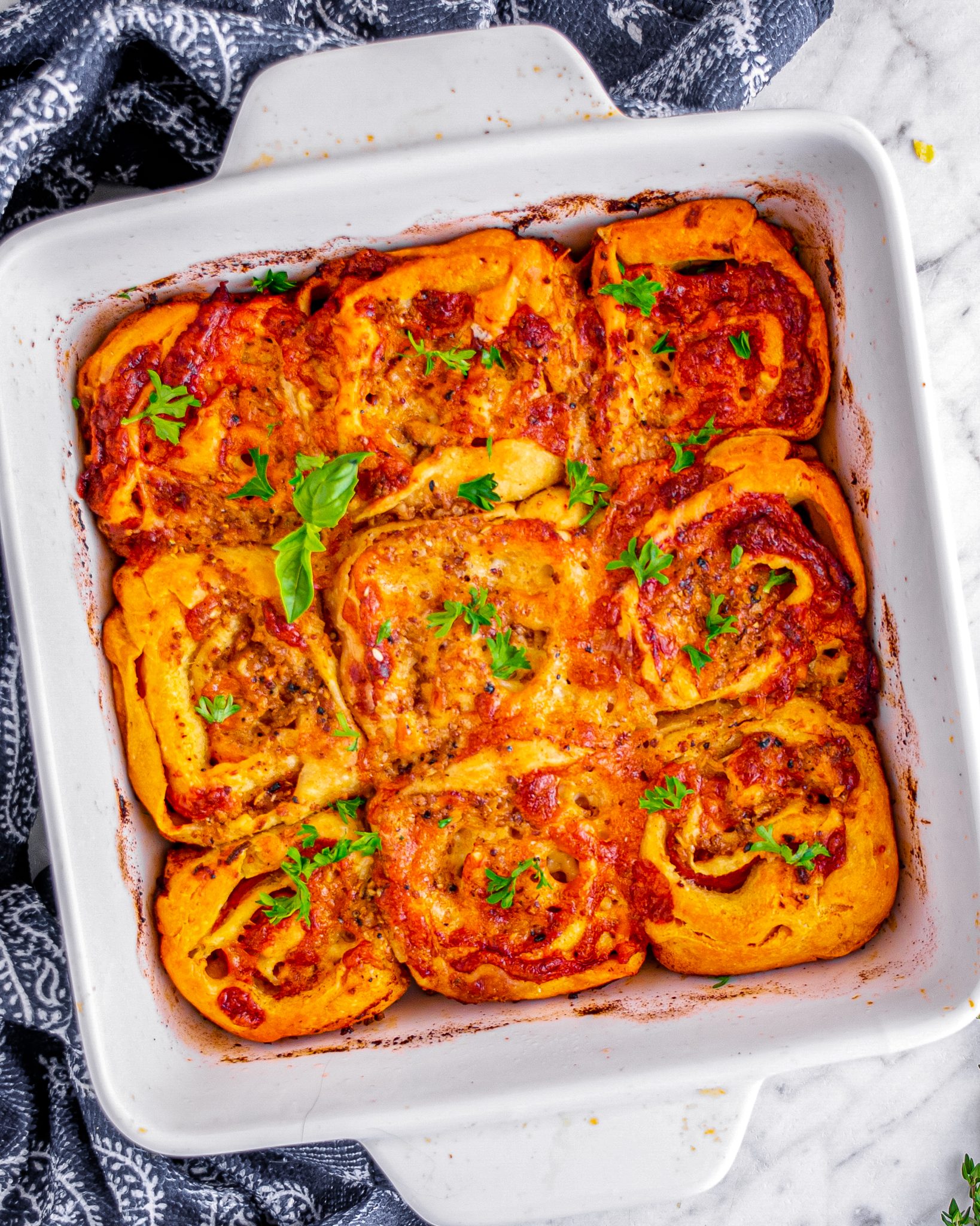 Baked Ham and Cheese Rolls - CheekyKitchen