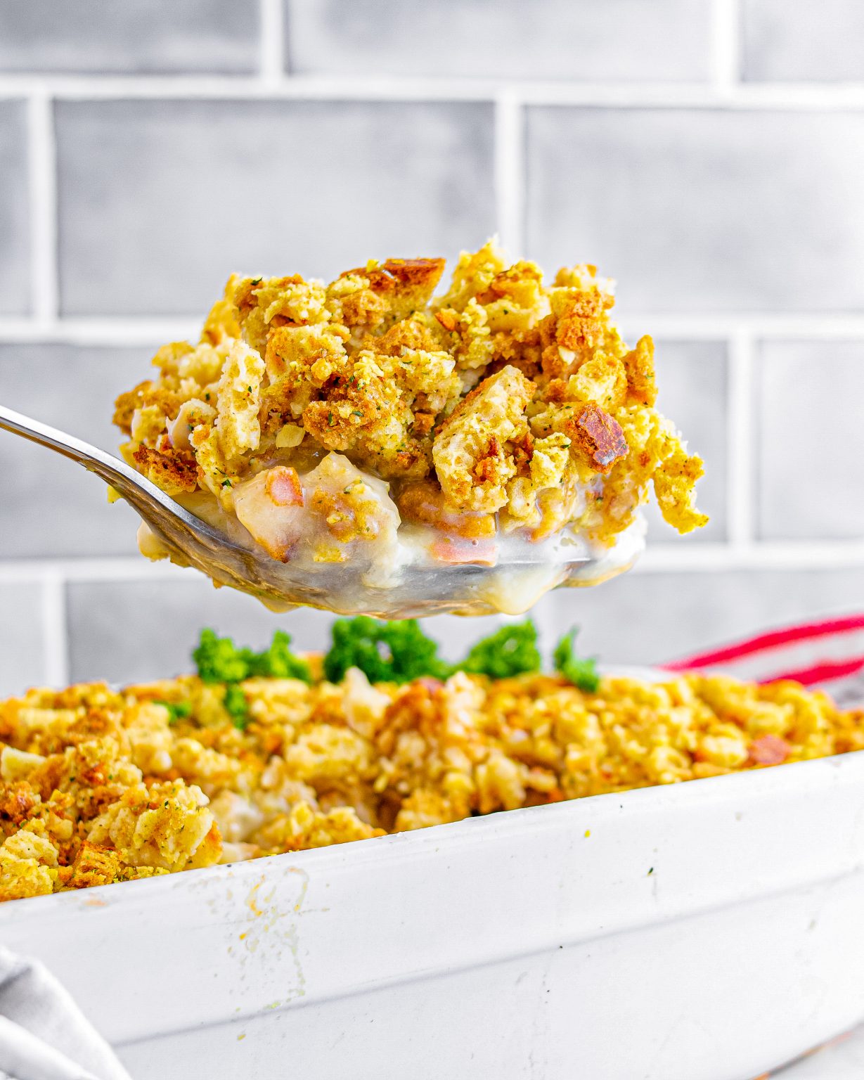 Chicken Stuffing Bake - CheekyKitchen