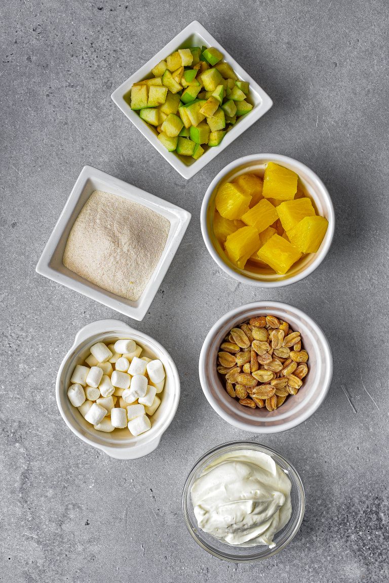 Caramel Apple Fluff Salad Dessert - CheekyKitchen