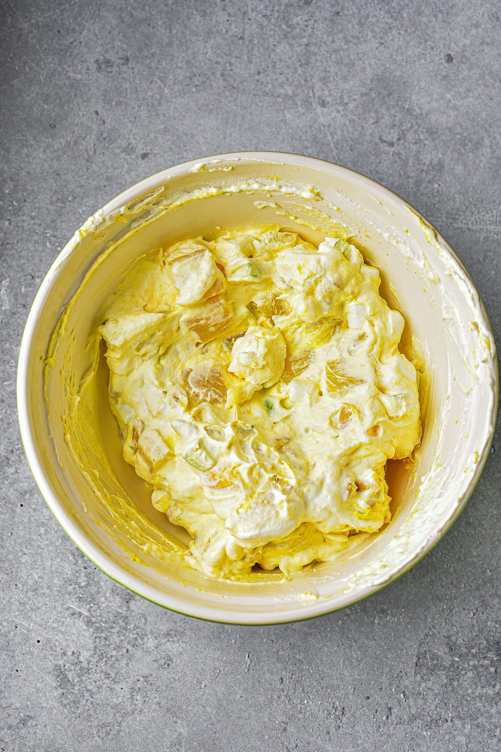 Caramel Apple Fluff Salad Dessert - CheekyKitchen