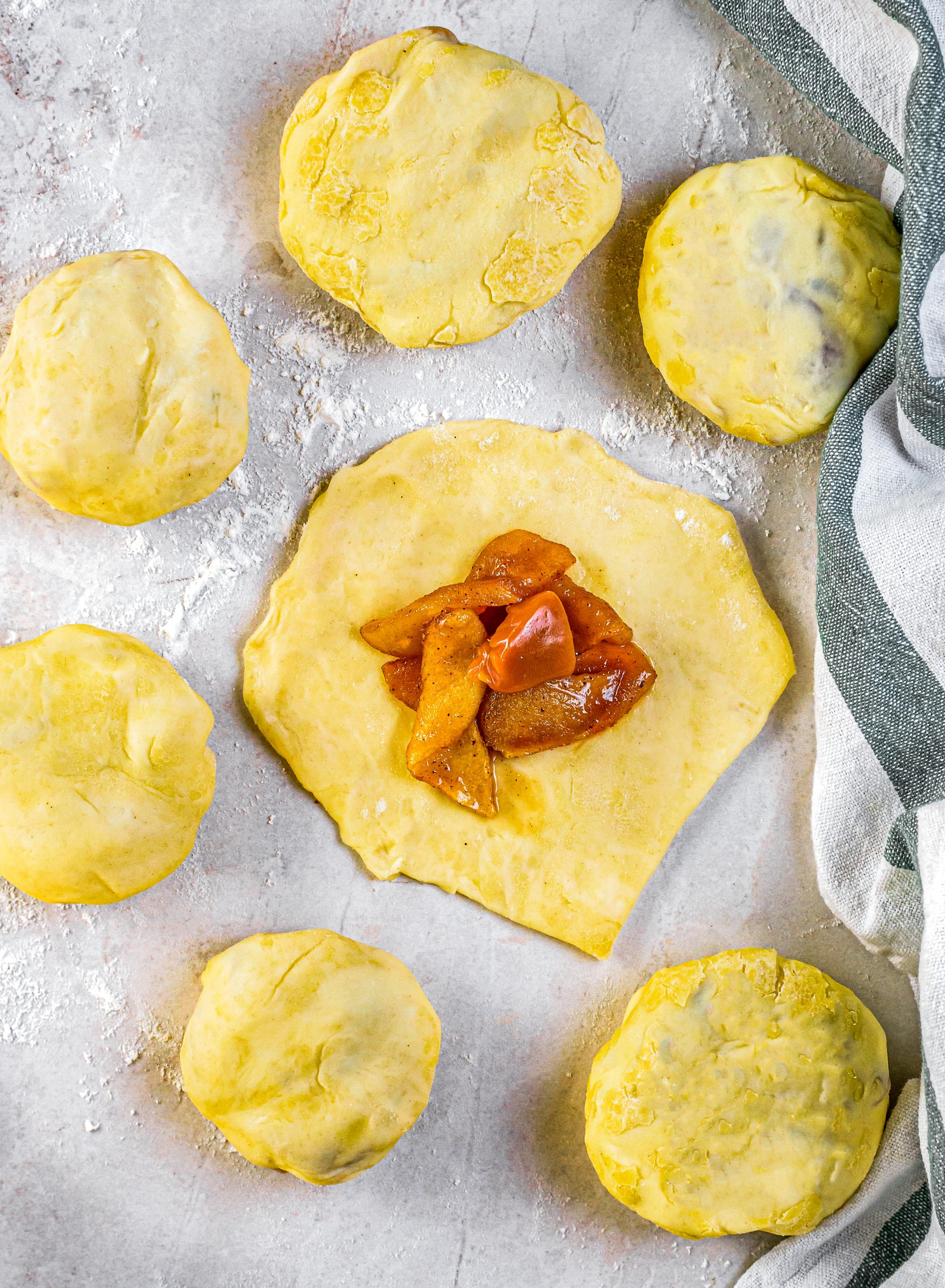 Caramel Apple Pie Bombs - CheekyKitchen