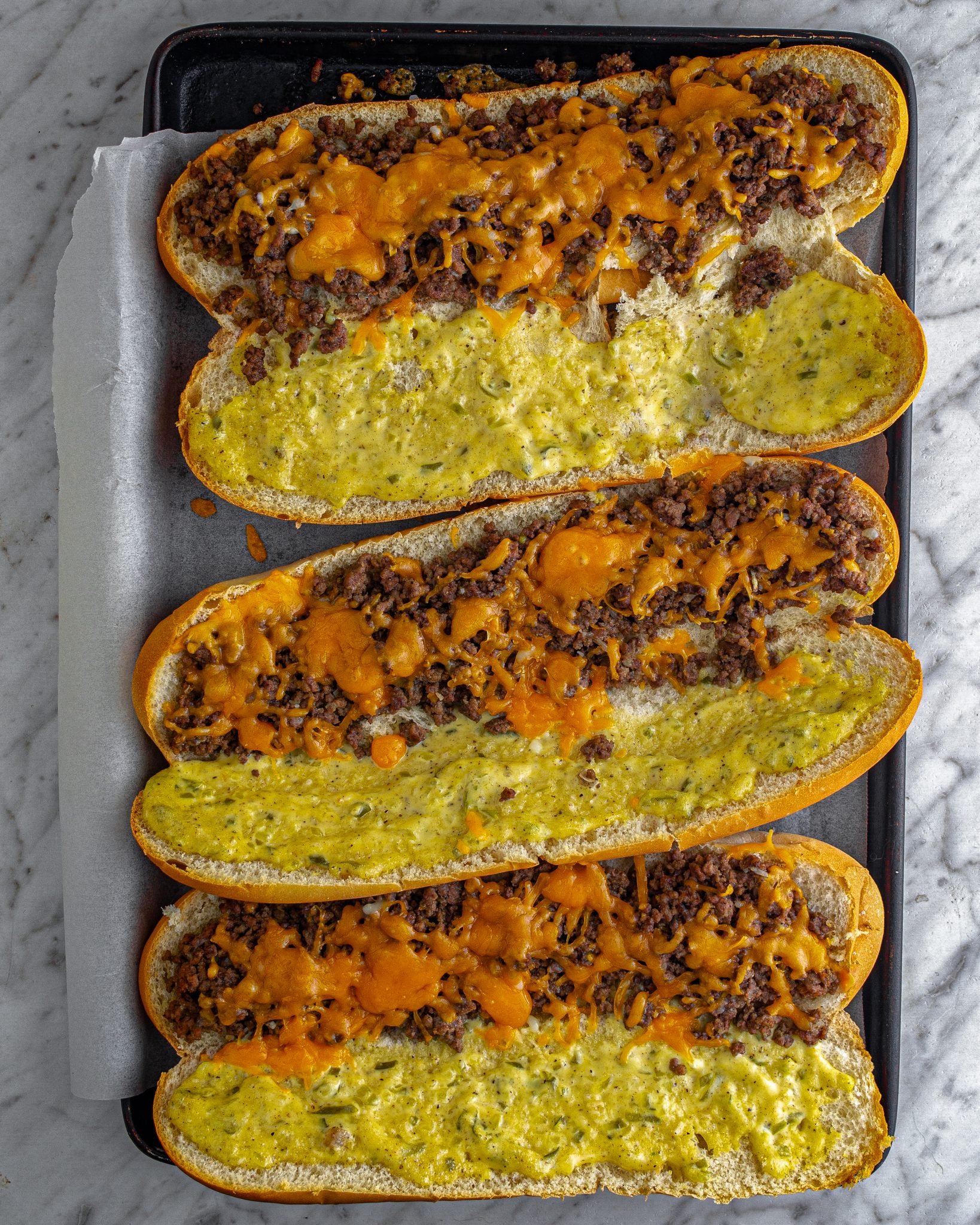 Cheeseburger Sub Sandwiches - CheekyKitchen