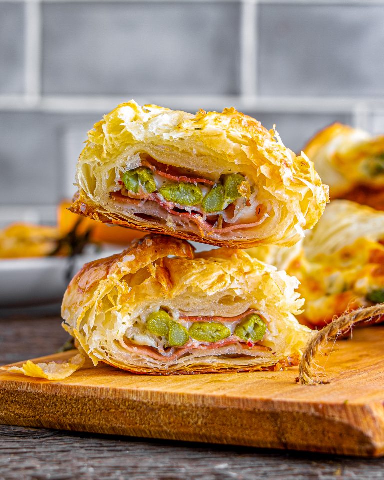 Cheesy Asparagus Puff Pastry Bundles - CheekyKitchen