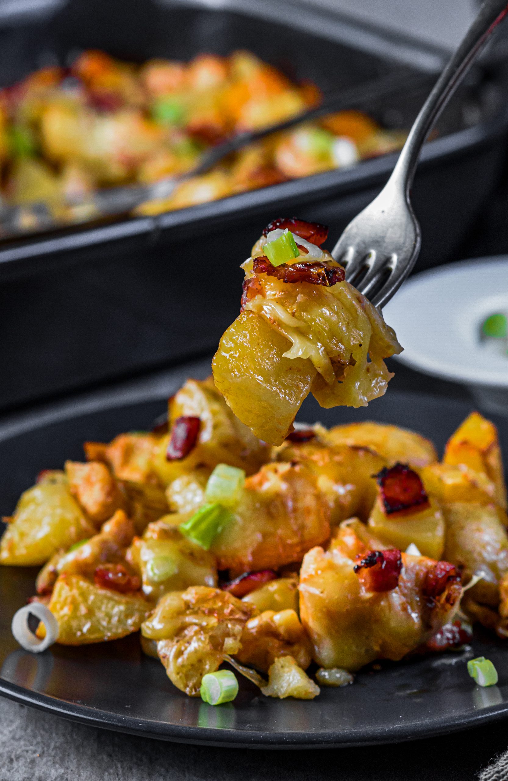 Chicken Bacon Ranch Potato Bake - CheekyKitchen