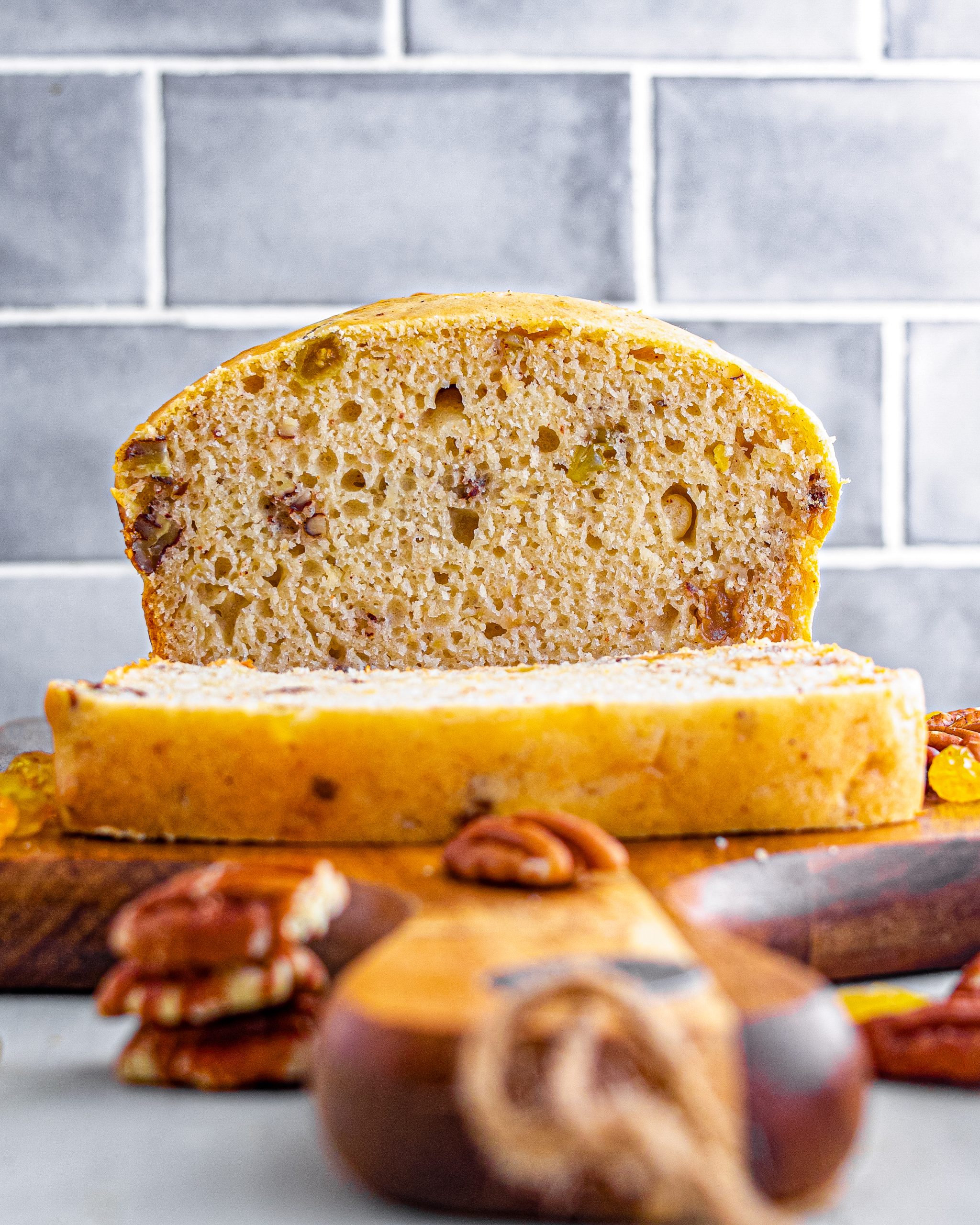 Easy Christmas Eggnog Bread - CheekyKitchen