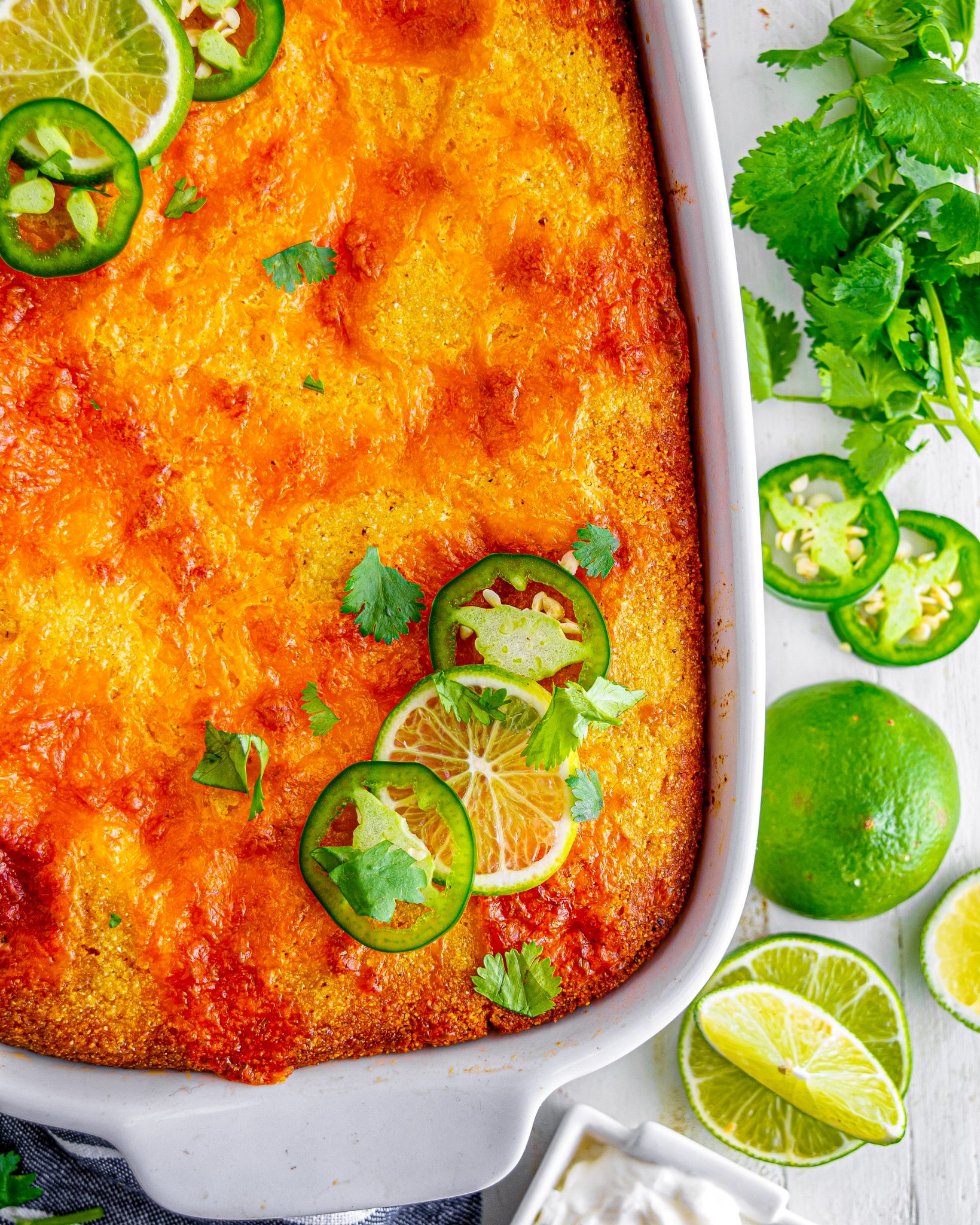 Cornbread Taco Casserole - CheekyKitchen