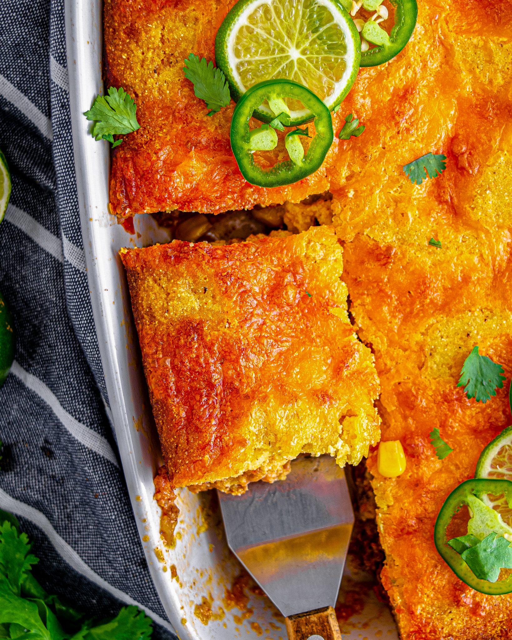 Cornbread Taco Casserole - CheekyKitchen