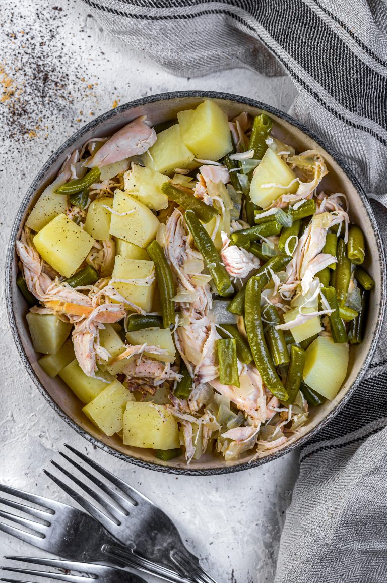 Country Style Green Beans with Red Potatoes Recipe - CheekyKitchen