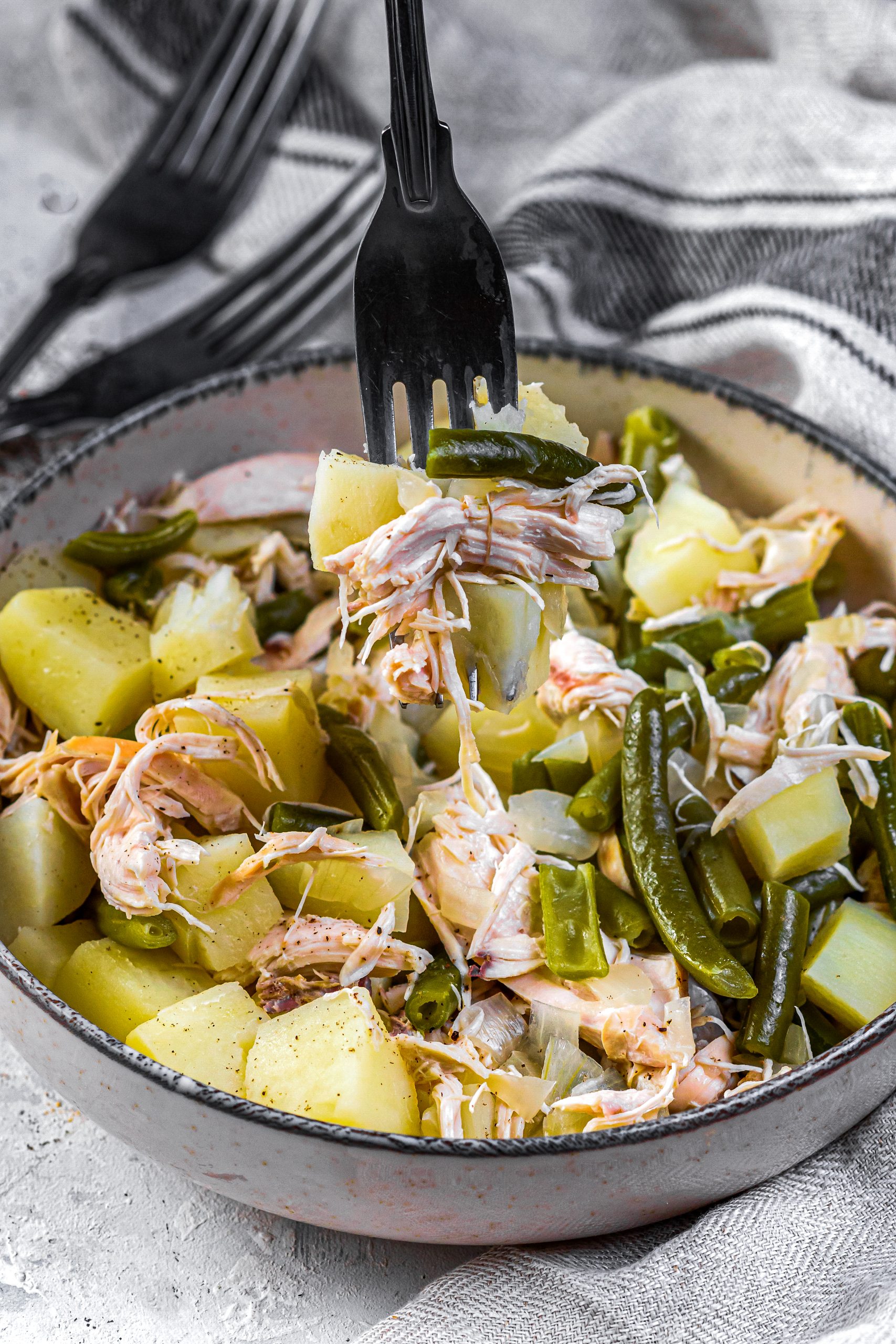 Country Style Green Beans with Red Potatoes Recipe - CheekyKitchen