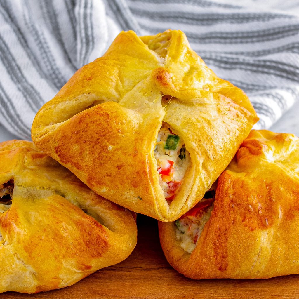 Cream Cheese Chicken Croissants - CheekyKitchen