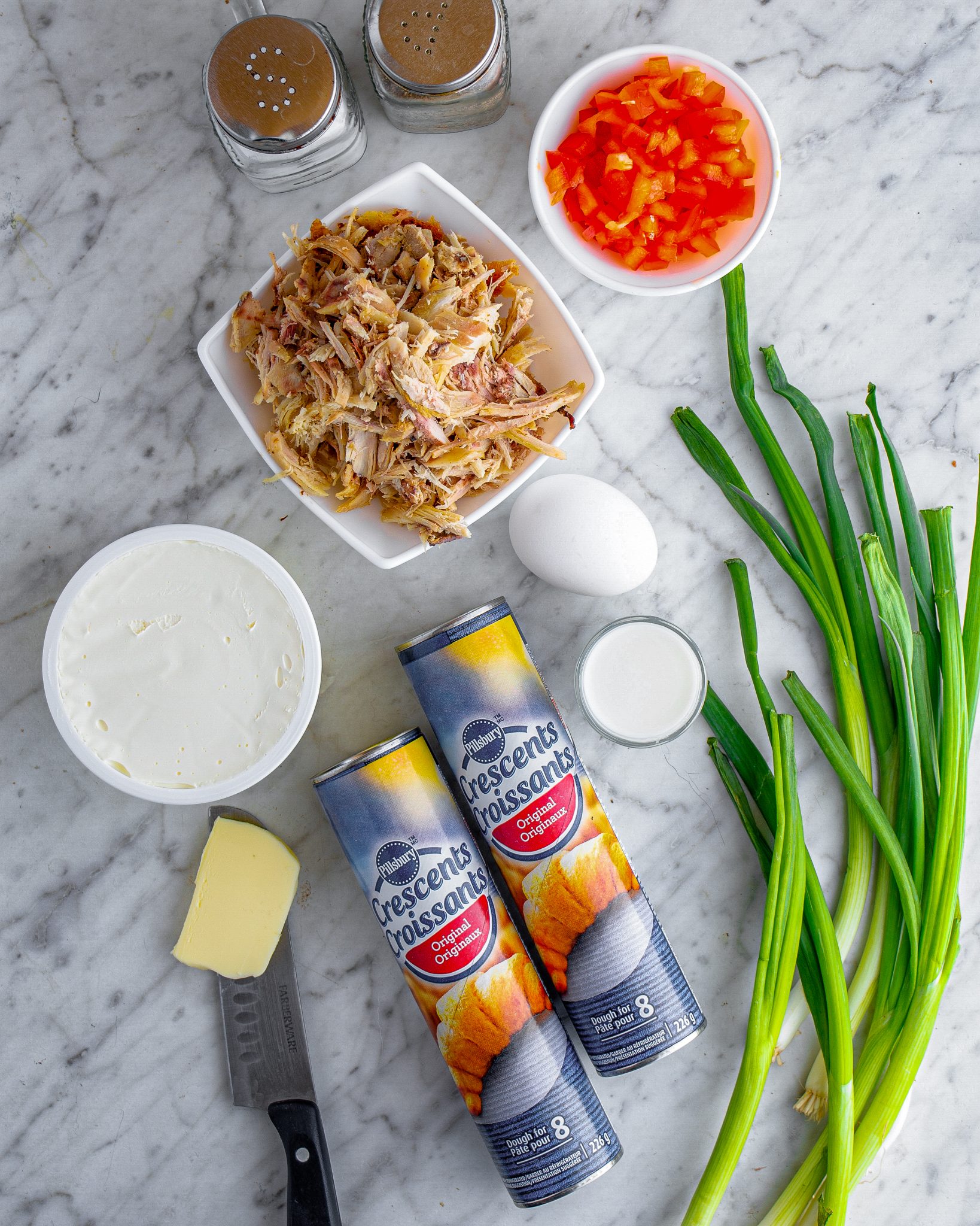Cream Cheese Chicken Croissants - CheekyKitchen
