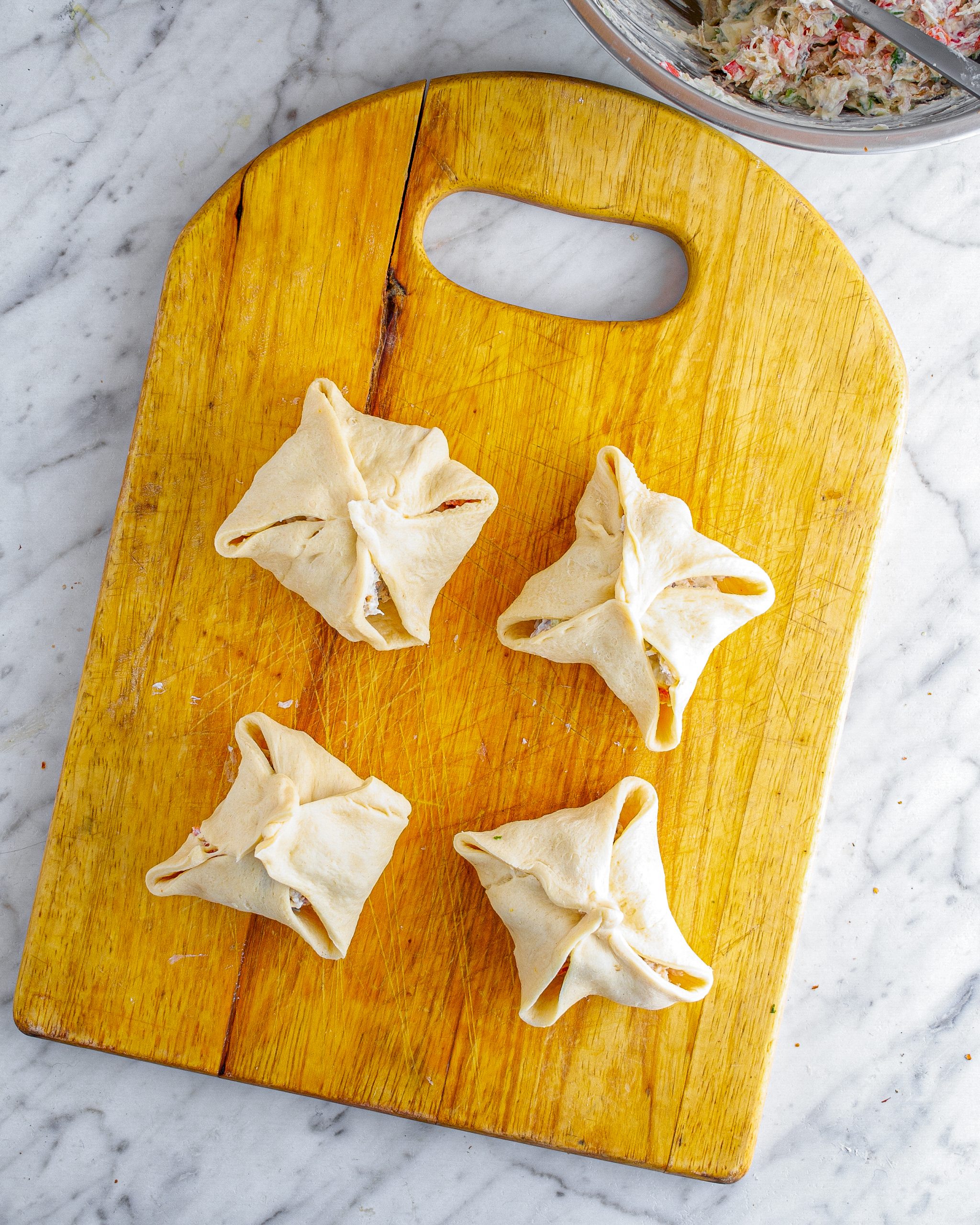 Cream Cheese Chicken Croissants - CheekyKitchen