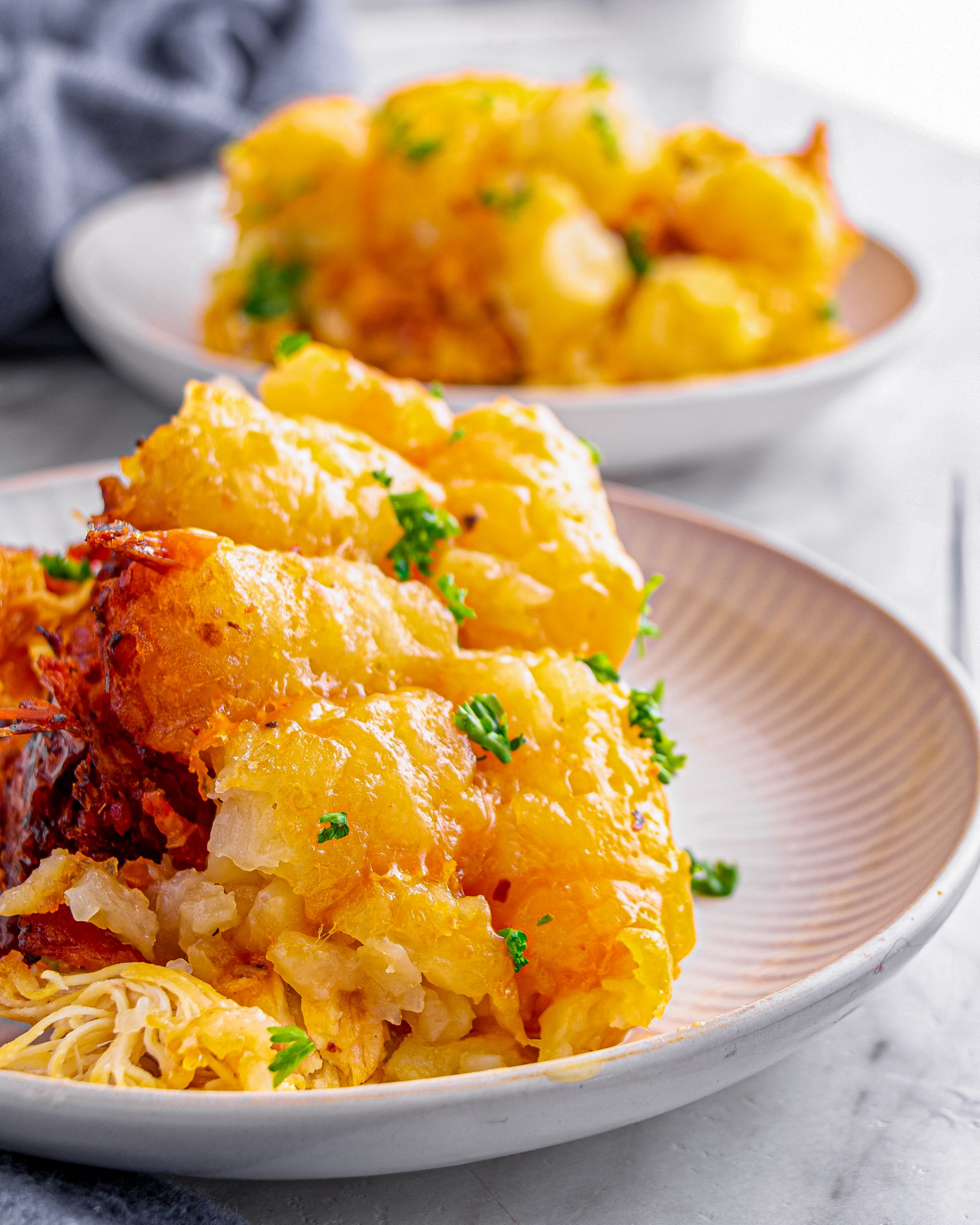 Crockpot Cheesy Chicken Tater Tot - CheekyKitchen