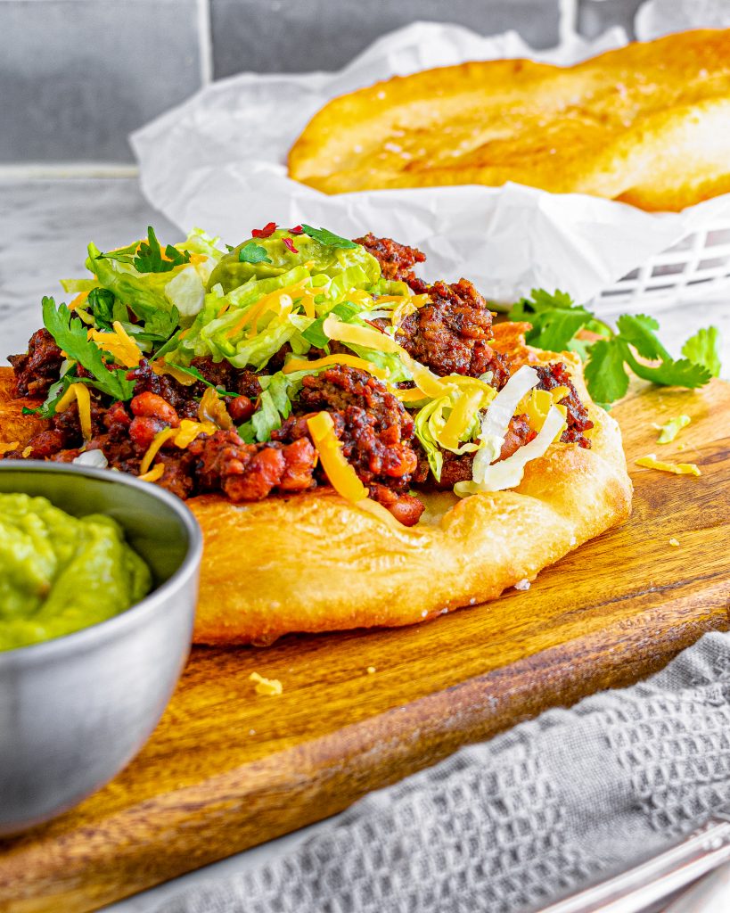 Indian Tacos with Indian Fry Bread - CheekyKitchen