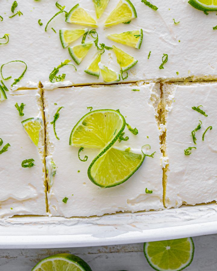 Key Lime Poke Cake - CheekyKitchen