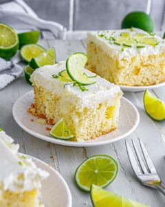 Key Lime Poke Cake - CheekyKitchen