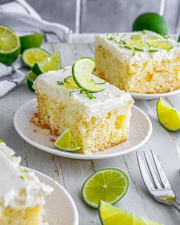 Key Lime Poke Cake - CheekyKitchen