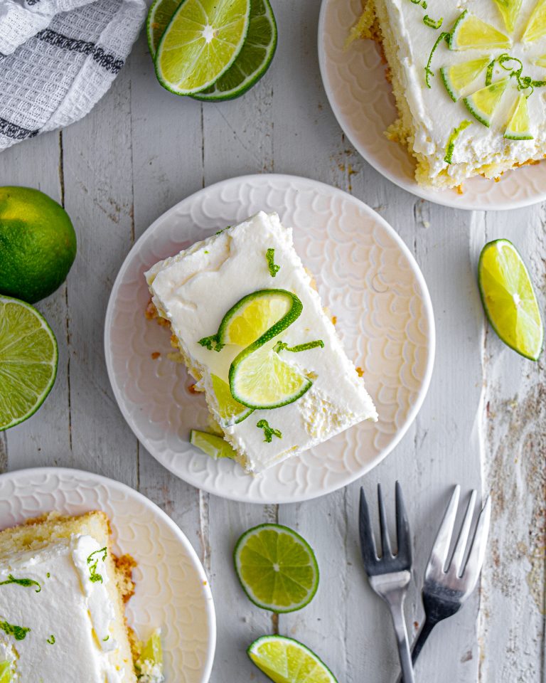 Key Lime Poke Cake - CheekyKitchen