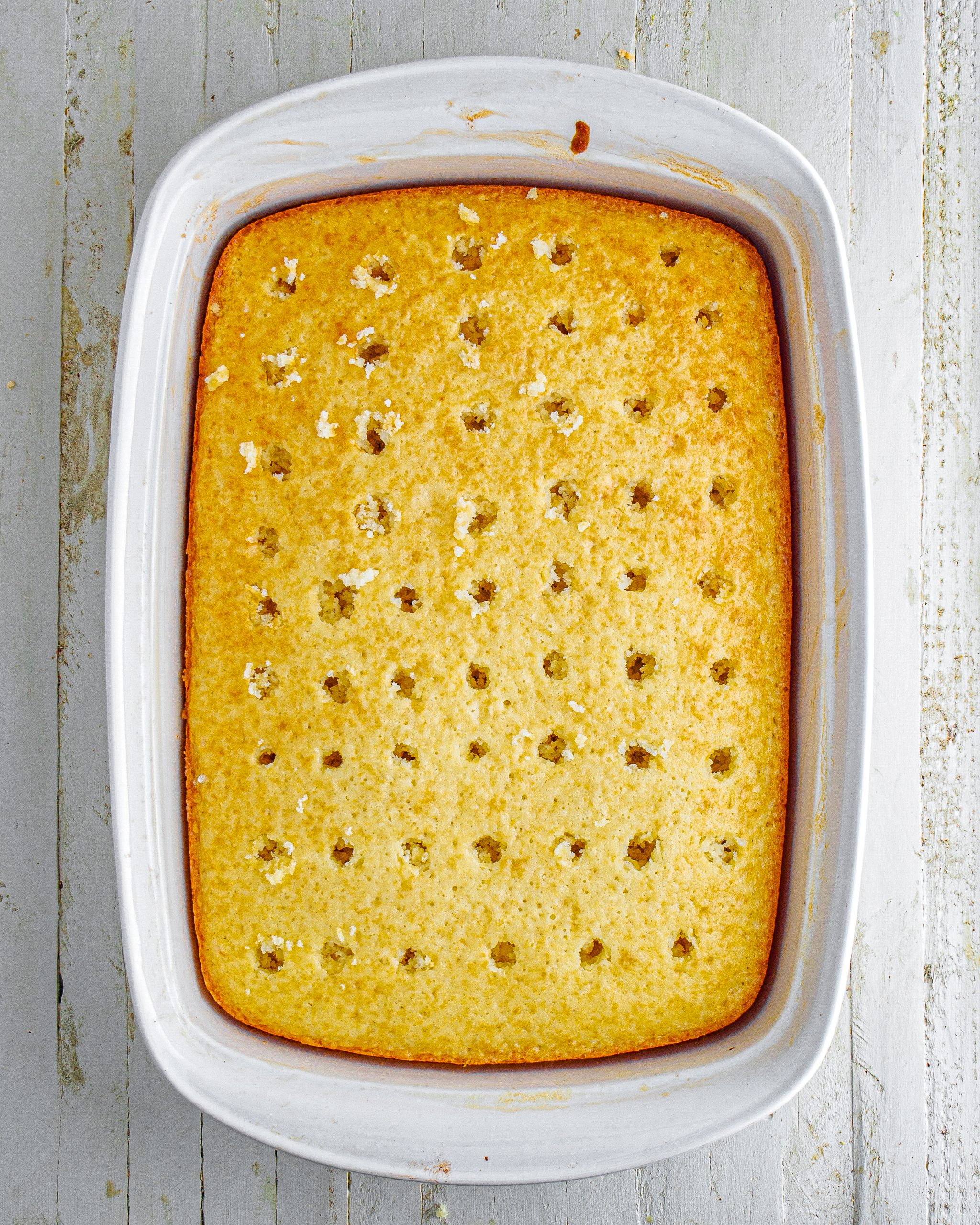 Key Lime Poke Cake - CheekyKitchen