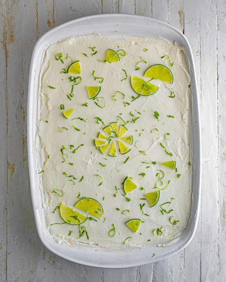 Key Lime Poke Cake - CheekyKitchen