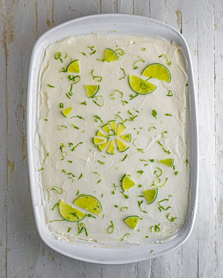 Key Lime Poke Cake - CheekyKitchen