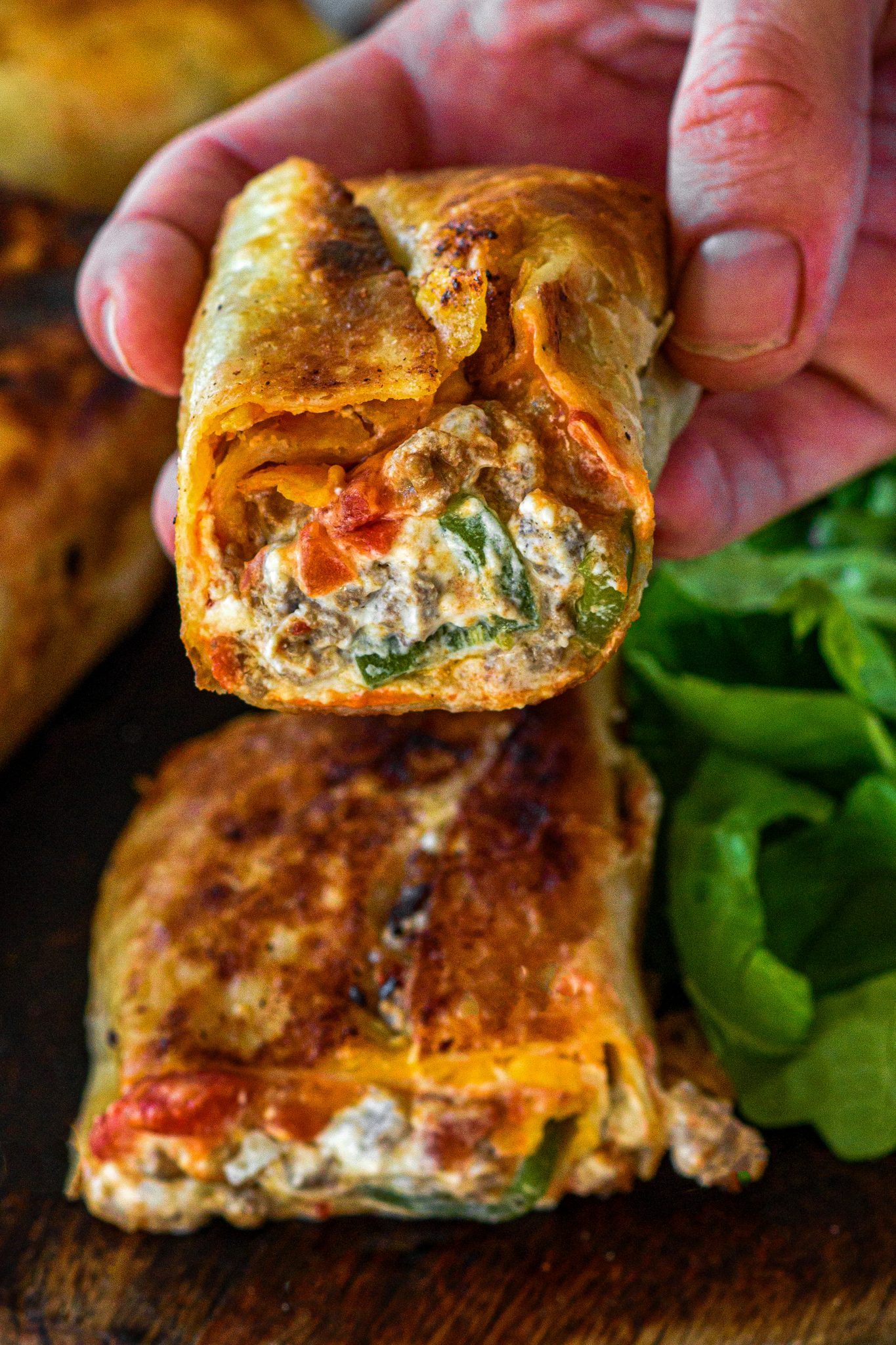 Nacho Egg Rolls - CheekyKitchen
