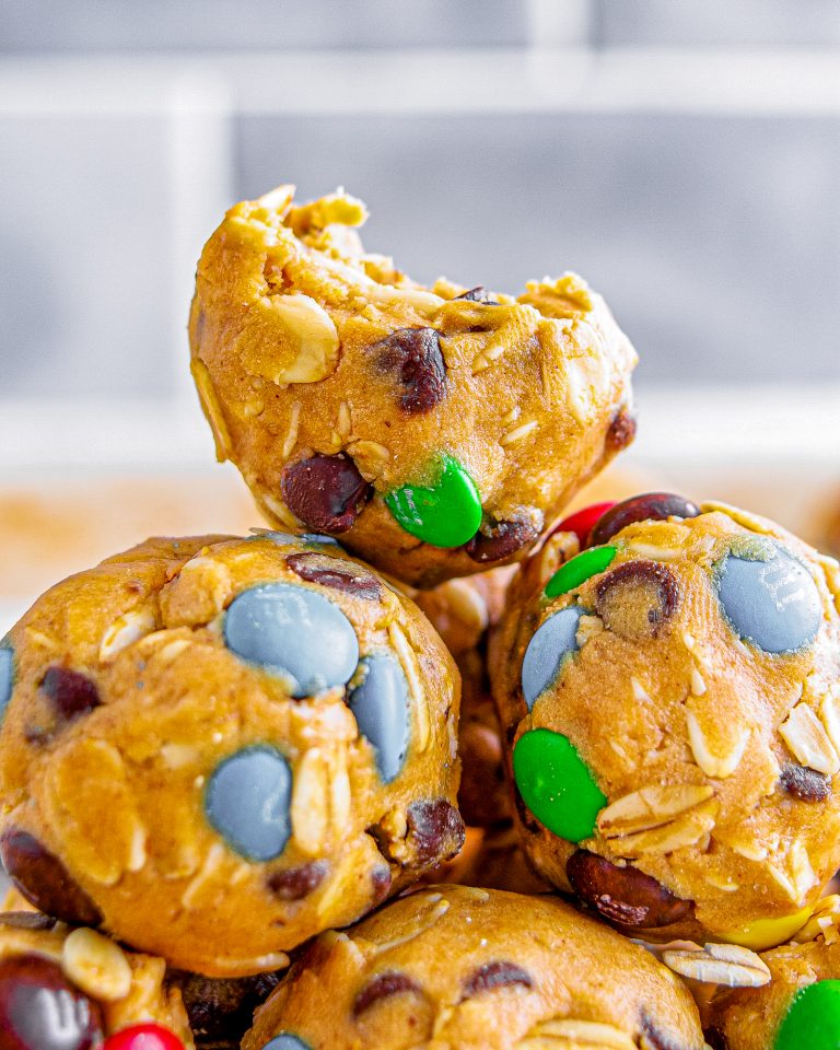 No Bake Monster Cookie Energy Balls - CheekyKitchen