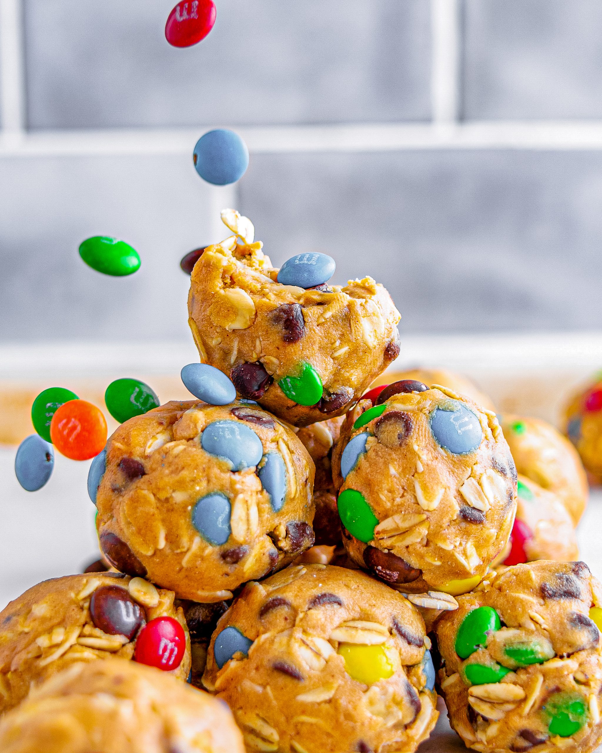 No Bake Monster Cookie Energy Balls - CheekyKitchen