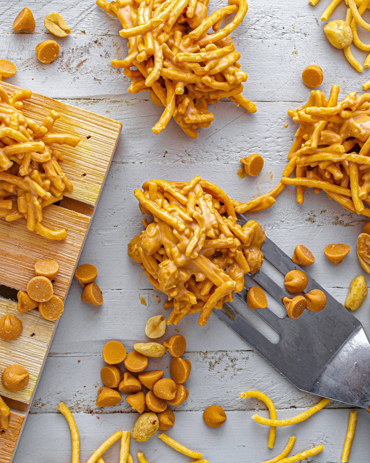 No-Bake Peanut Butter Haystacks - CheekyKitchen