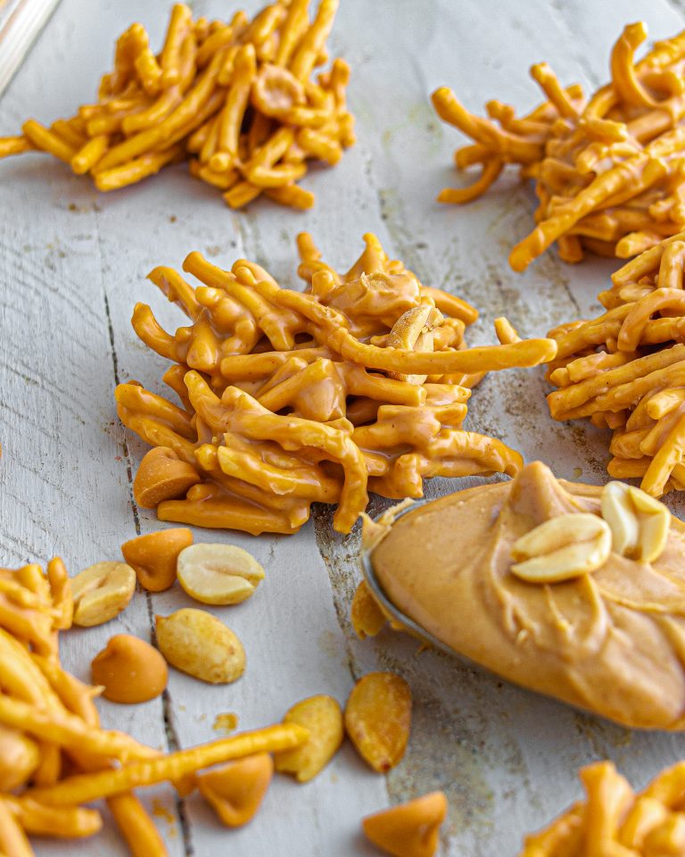 No-Bake Peanut Butter Haystacks - CheekyKitchen