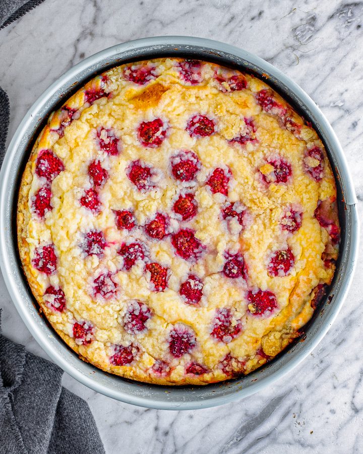 Raspberry Cream Cheese Coffee Cake - CheekyKitchen